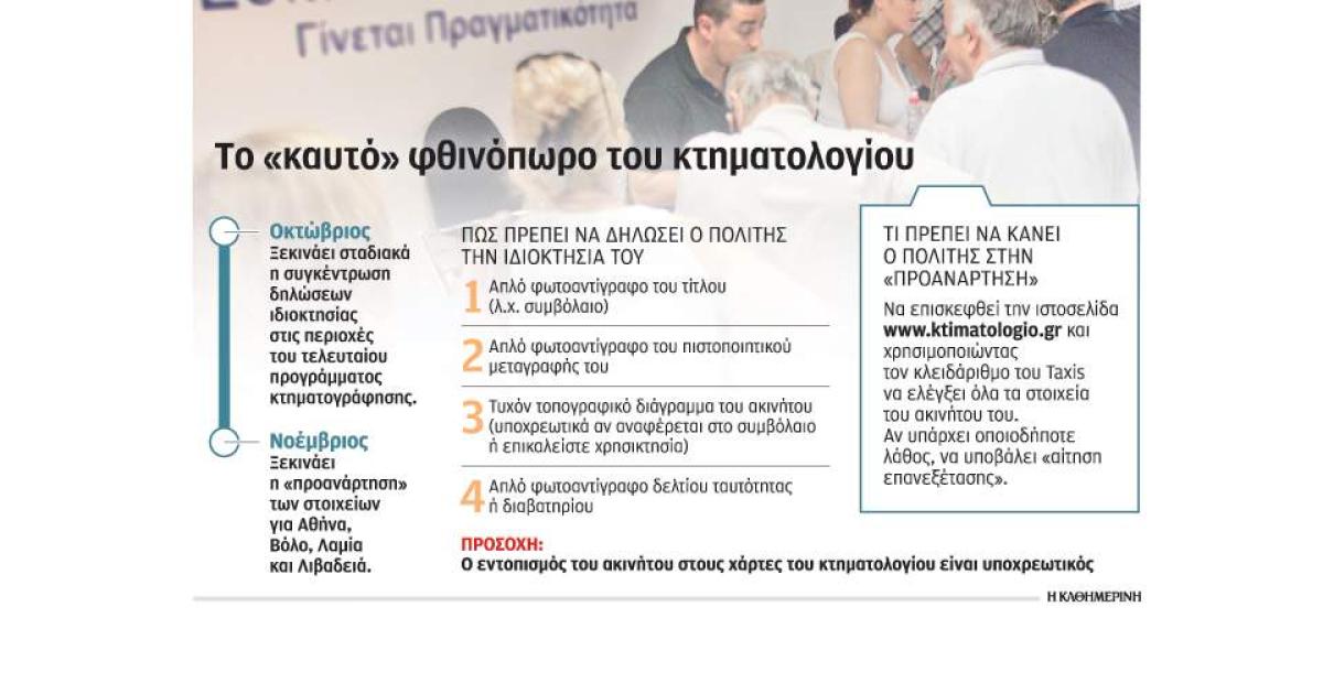 Ξεκινάει η κτηματογράφηση σε 49 περιοχές της χώρας | Rethemnos News
