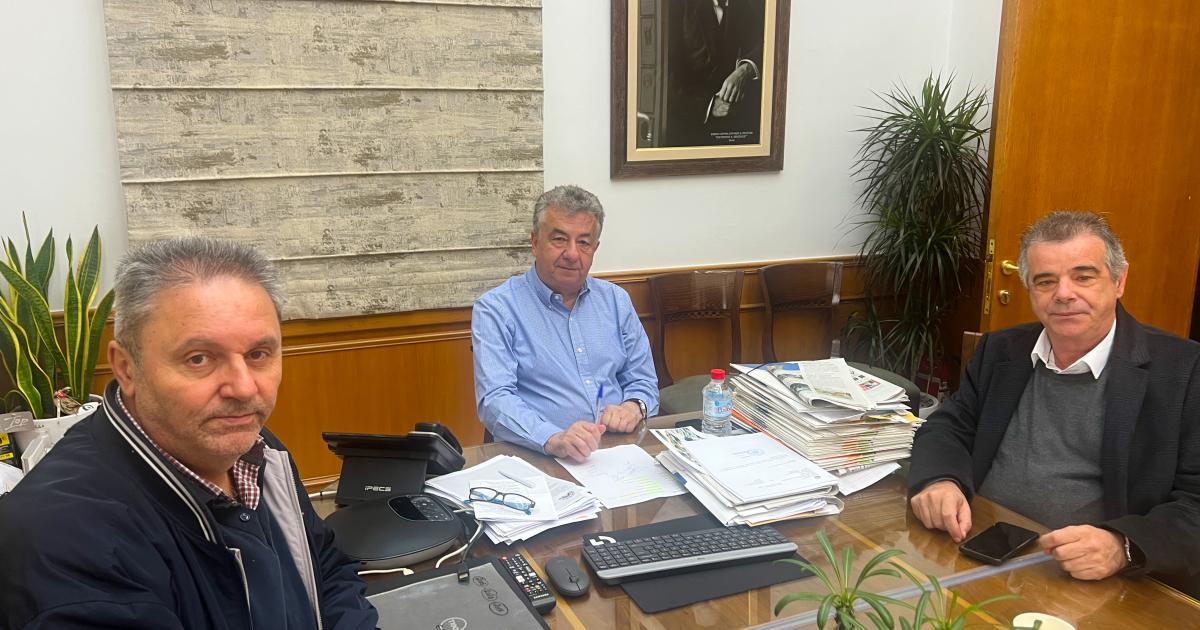 Τον Περιφερειάρχη Κρήτης επισκέφθηκε ο Δήμαρχος Αγίου Βασιλείου ...