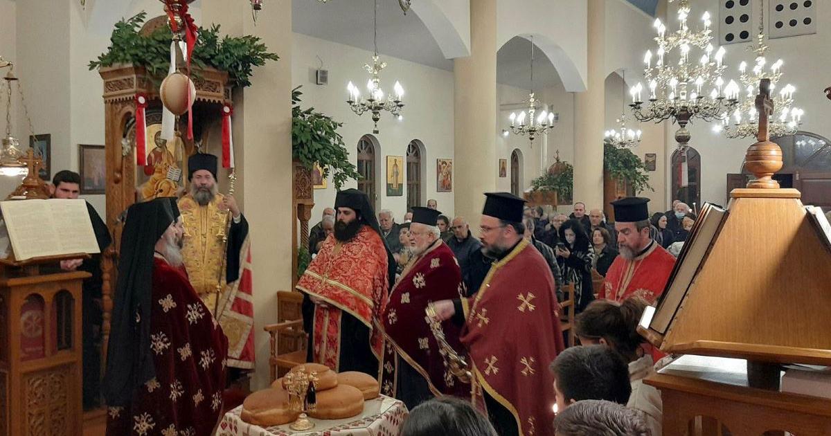 Ο Μητροπολίτης Ρεθύμνης και Αυλοποτάμου στον Ιερό Ναό του Αγίου ...
